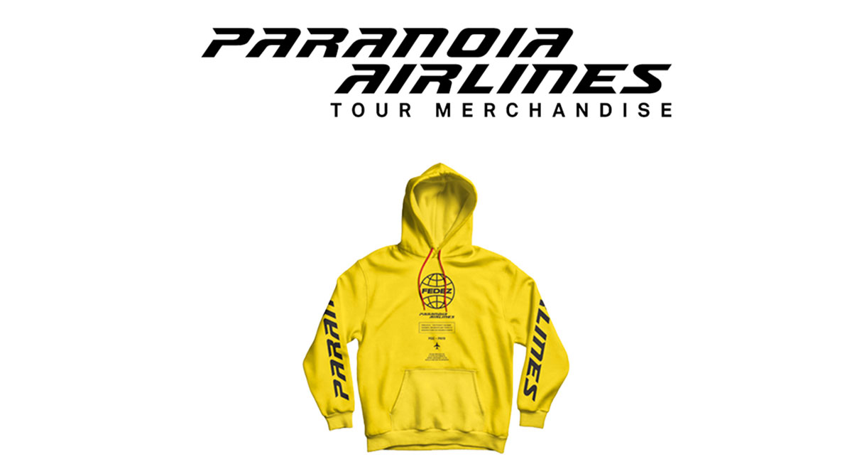 Fedez: acquista online il Paranoia Airlines Tour merchandise 2019