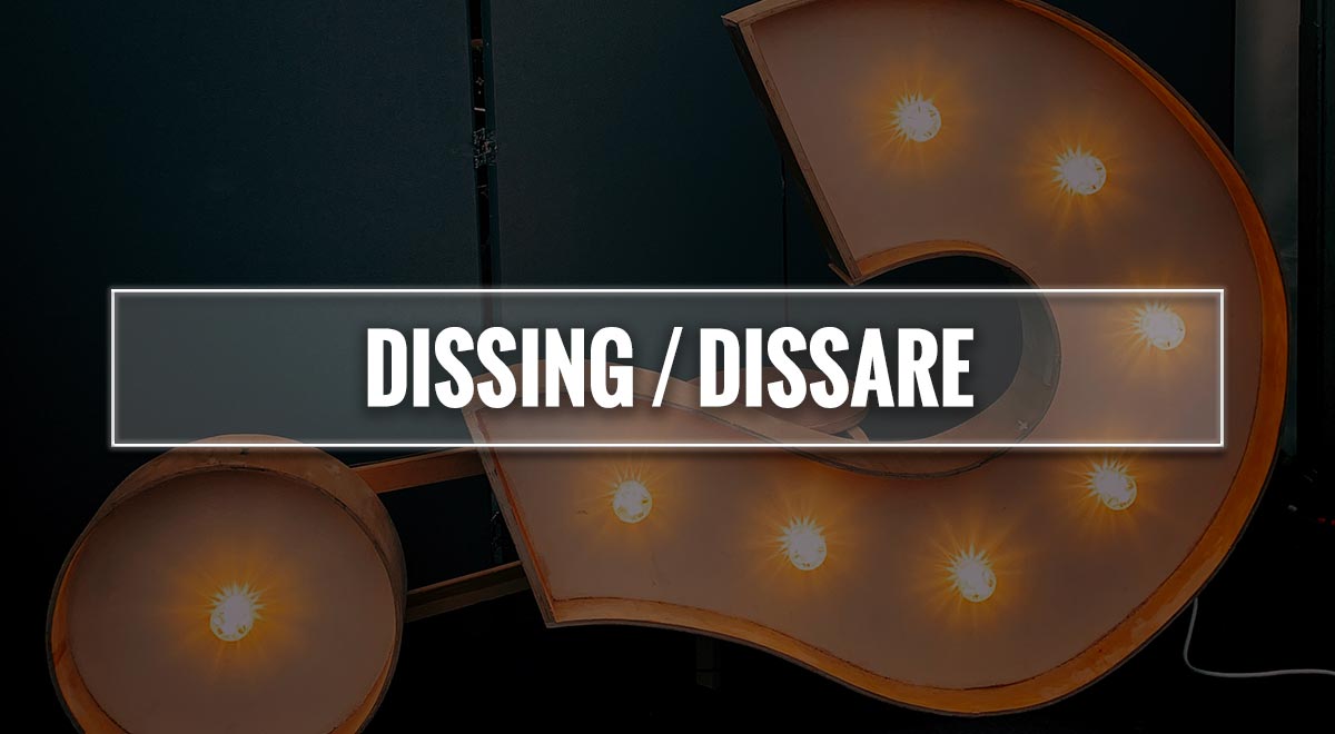 Dissing o dissare: significato