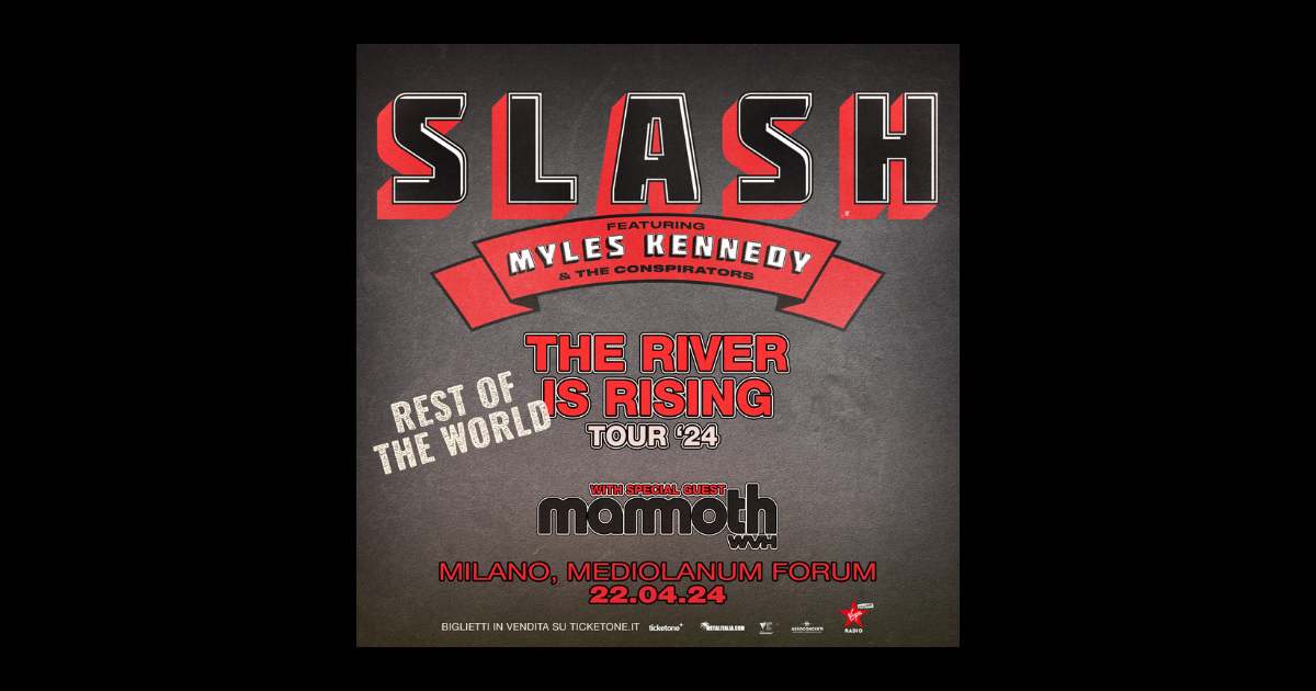 Biglietti concerto Slash Milano, 22 aprile 2024 Mediolanum Forum