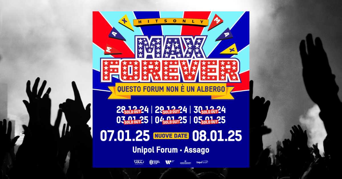 Scaletta Max Pezzali Milano Unipol Forum Max Forever 2024 2025