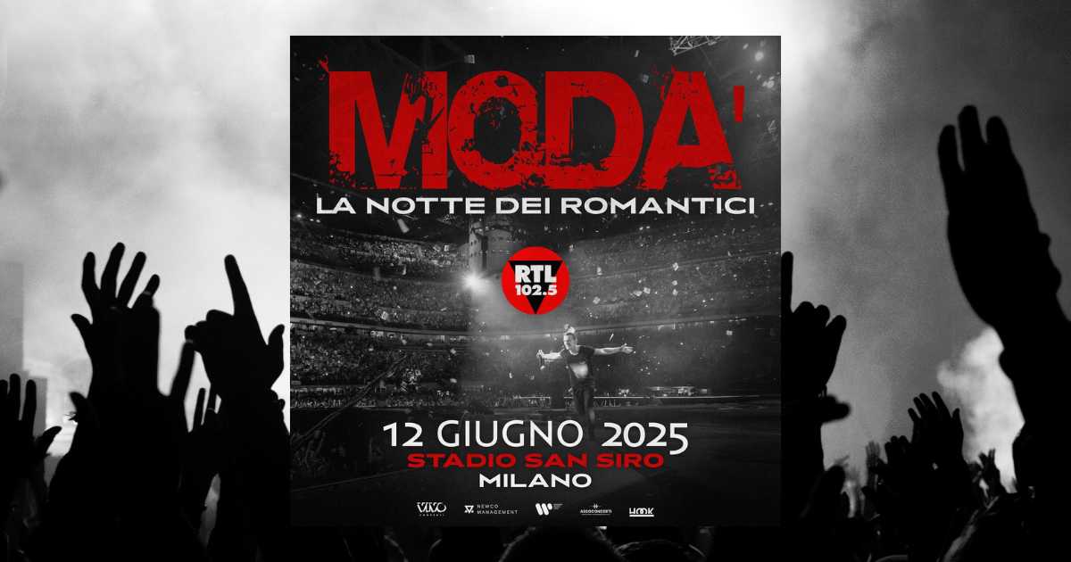 Biglietti concerto Modà a Milano, 12 giugno 2025 Stadio San Siro