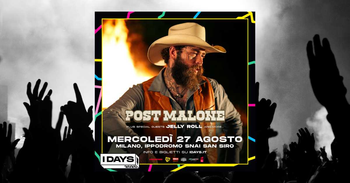 Scaletta concerto Post Malone a Milano 27 agosto 2025