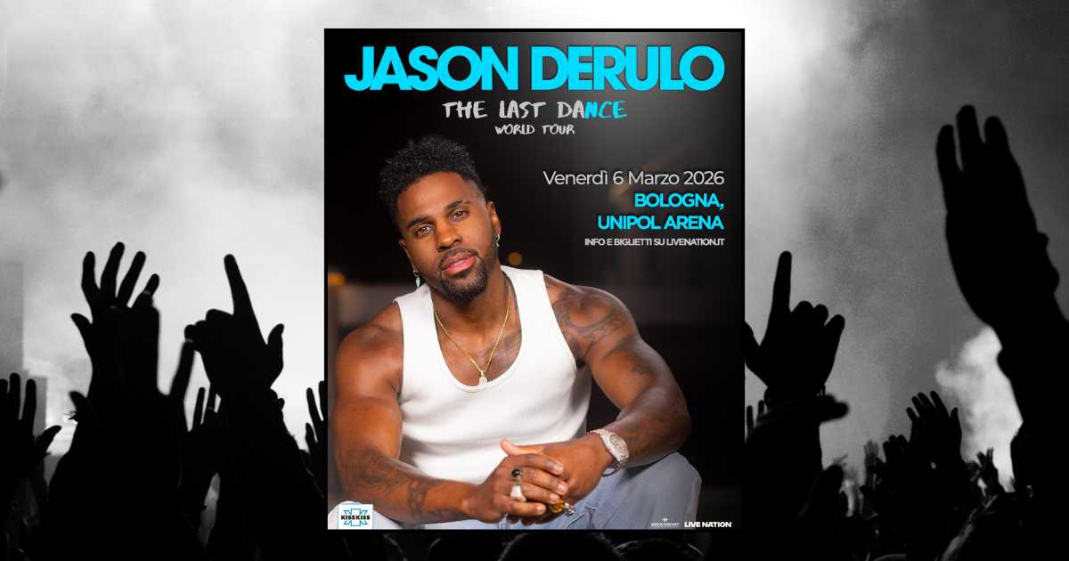 Biglietti concerto Jason Derulo a Bologna, Unipol Arena 6 marzo 2026