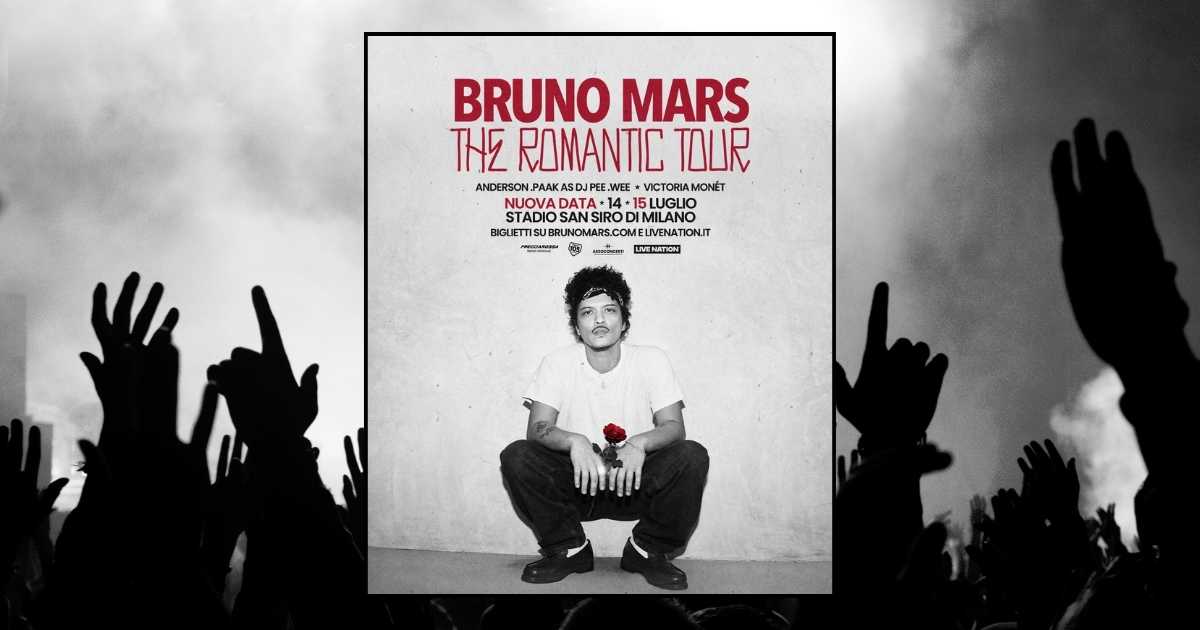 Concerti Bruno Mars a Milano: biglietti, prezzi e date